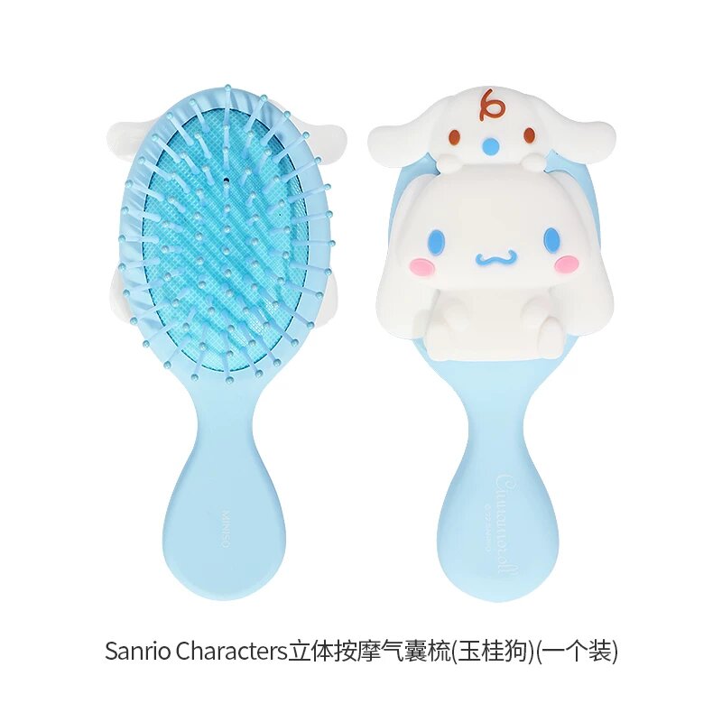 3D массажная подушка-расческа Miniso Sanrio Cinnamoroll для женщин, антистатическая воздушная подушка-расческа