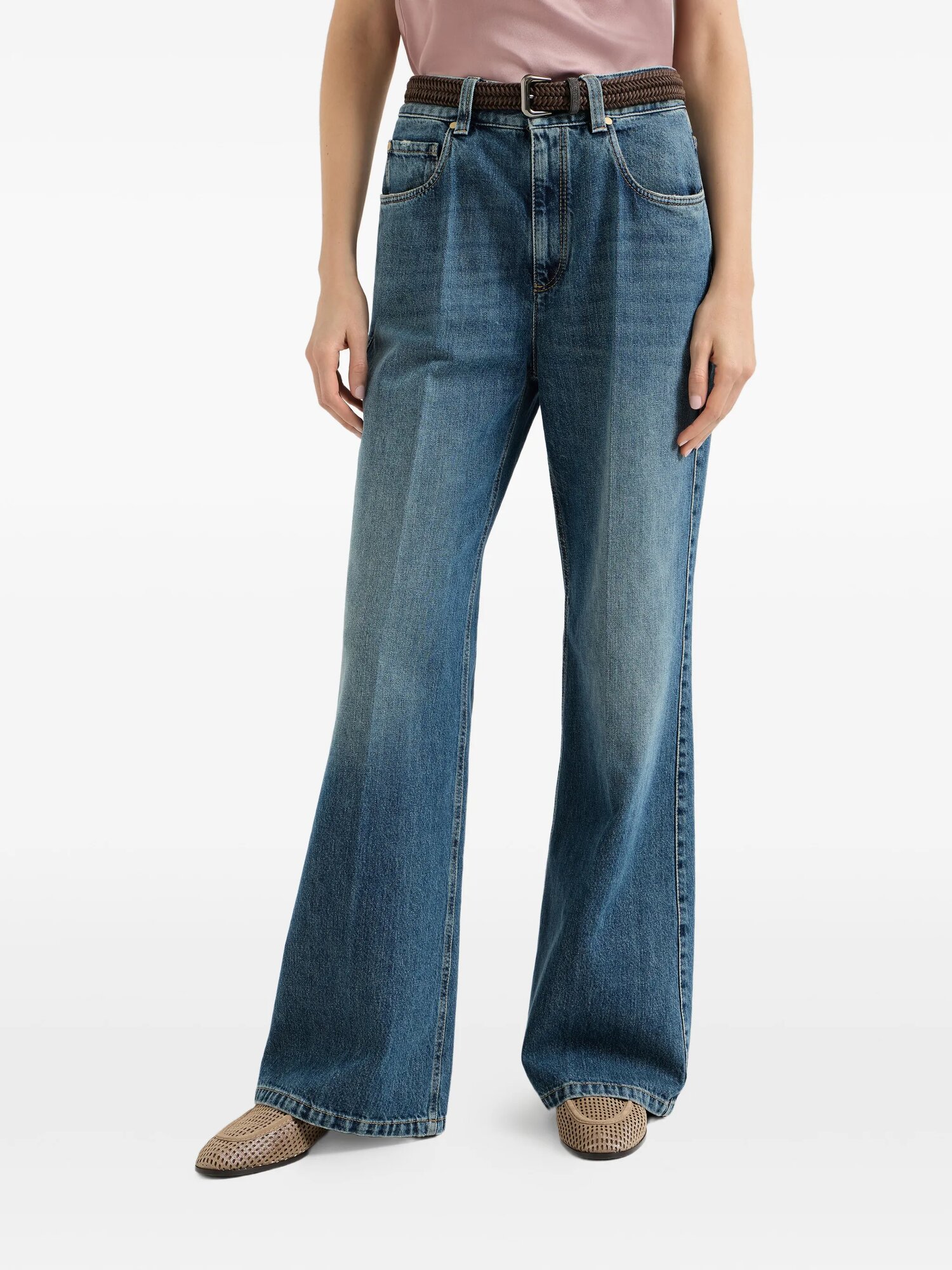 Джинсы BRUNELLO CUCINELLI Five-pockets jeans, размер 38, blue — фото 1
