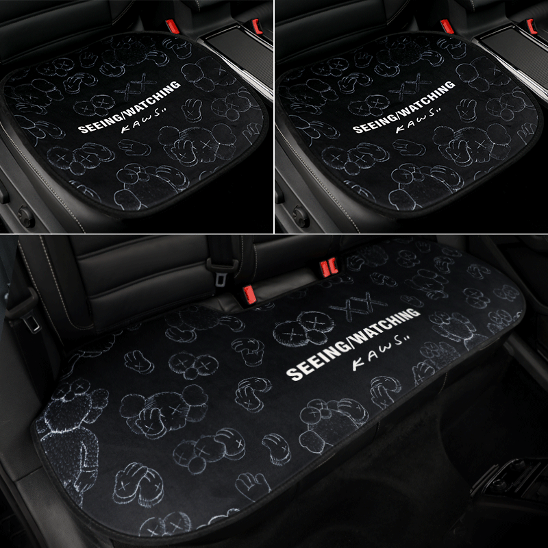 Подушка для автомобильного сиденья, летняя цельная подушка для автомобильного сиденья с рисунком «Улица Сезам» KAWS,