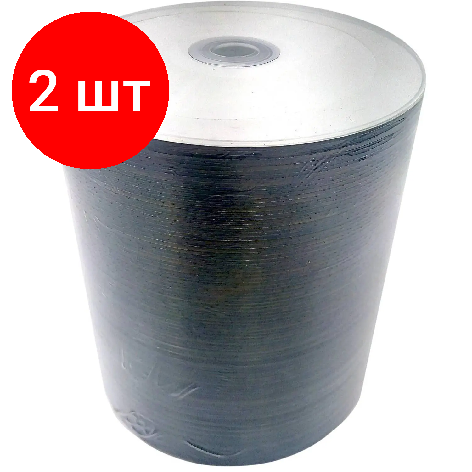 Комплект 2 упаковок, Носители информации CD-R Printable, 48x, Mirex, Bulk/100, UL120008A8T