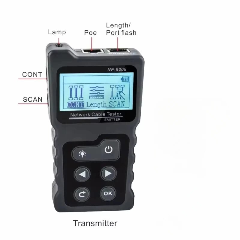 NOYAFA NF-8209-RECEIVER Тестер интернет-кабеля HOST