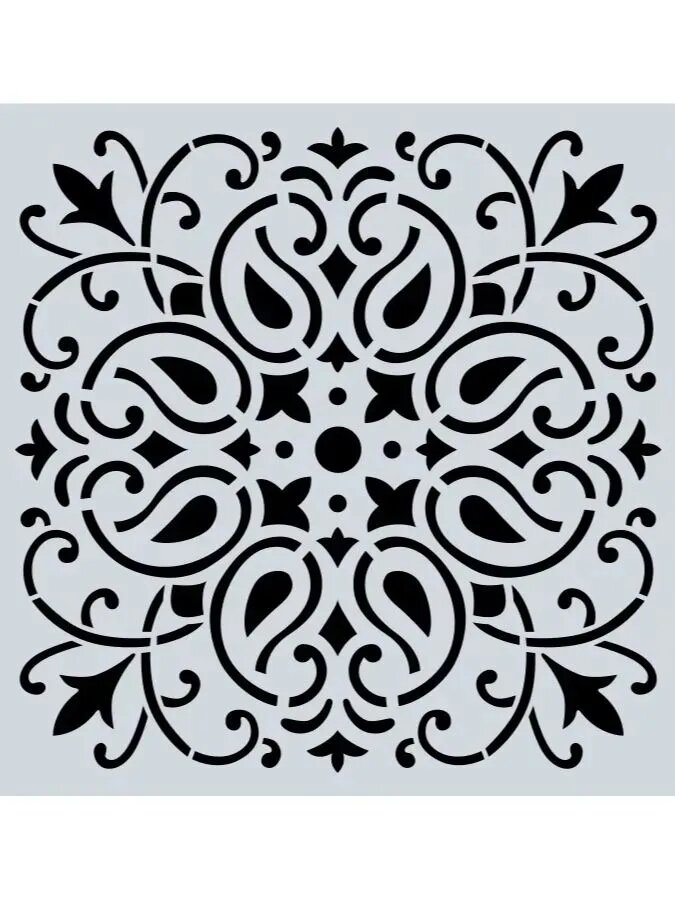 Красивый шаблон для полной резьбы по дереву с рисунком Мандалай, вспомогательный инструмент для настенной росписи и раскрашивания