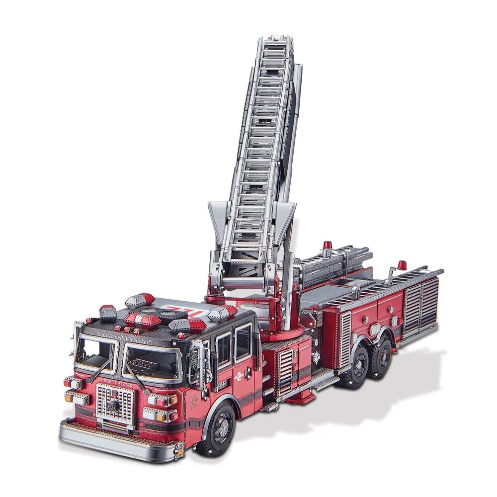Piececool Металлические 3D модели для взрослых LADDER TRUCK Наборы моделей-пазлов для подарков на праздники