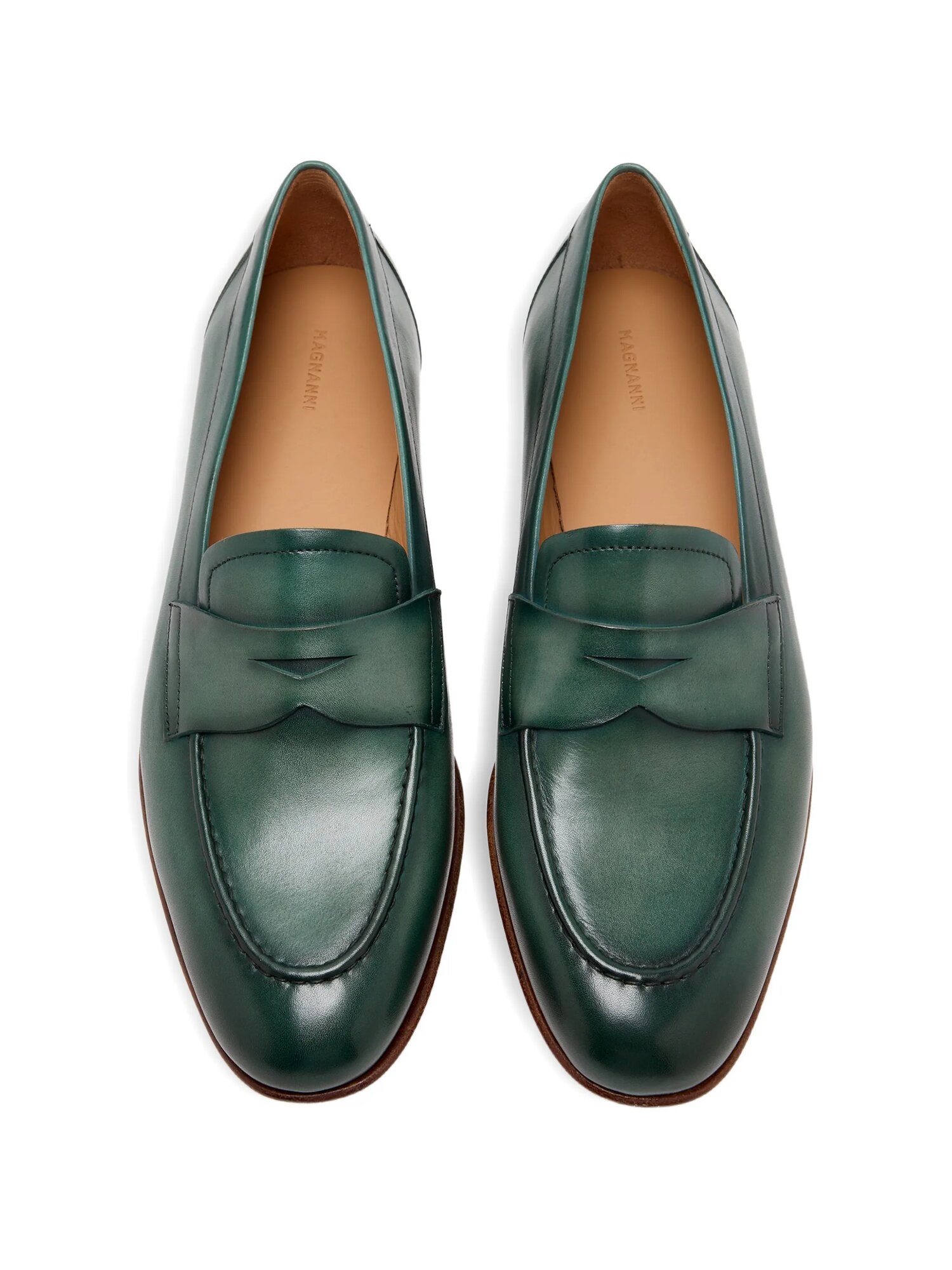 Лоферы MAGNANNI Penny loafers, размер 39, green — фото 1