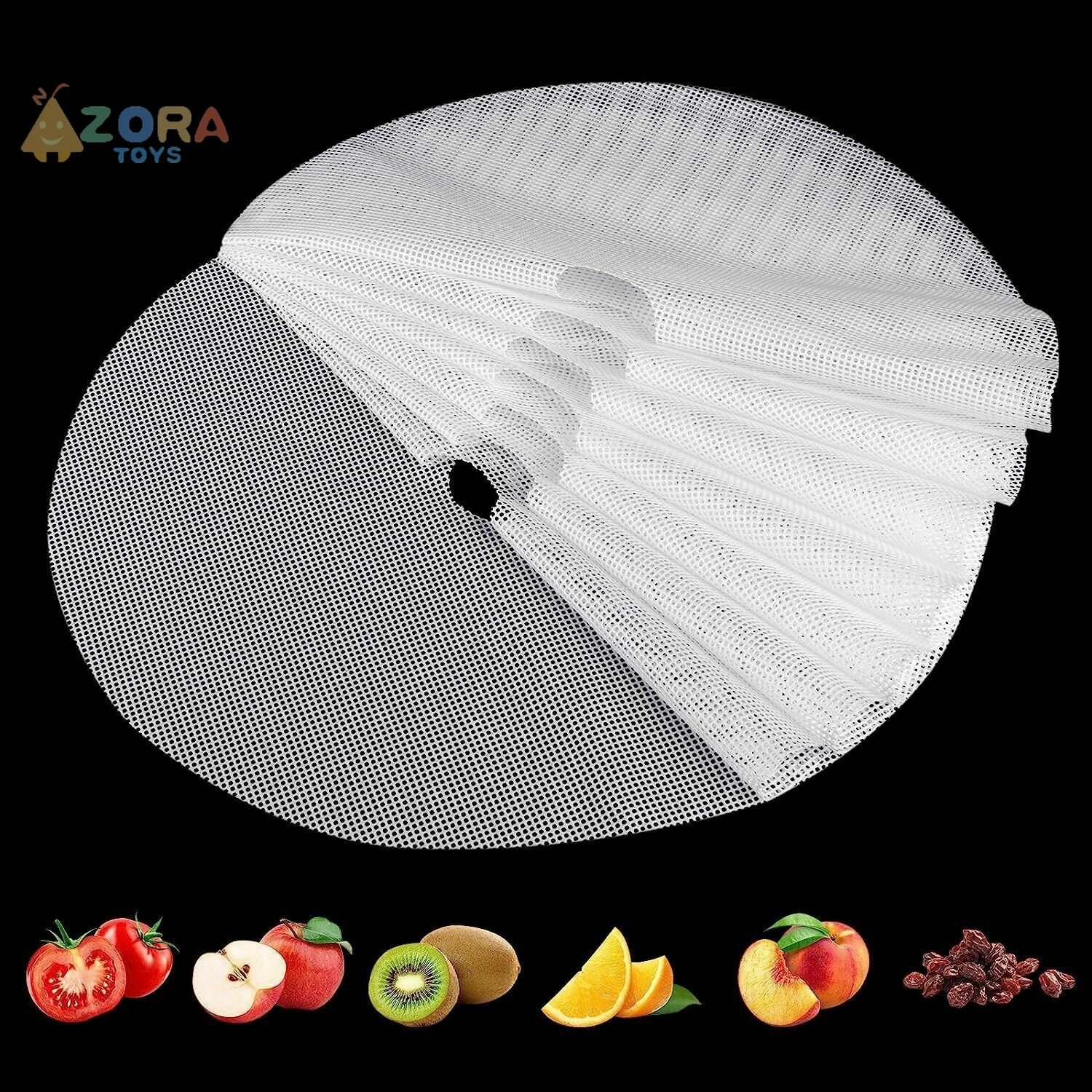 Круглые силиконовые листы для дегидратора, многоразовые коврики для пароварки, сетка 10 шт