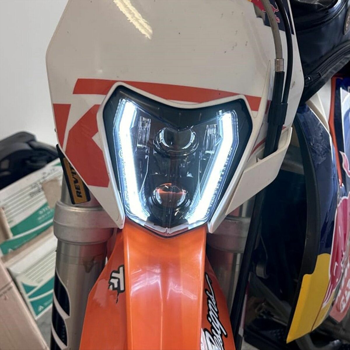 Светодиодная фара для мотоцикла Dirt Bike с дальним и ближним светом для эндуро-мотоцикла EXC