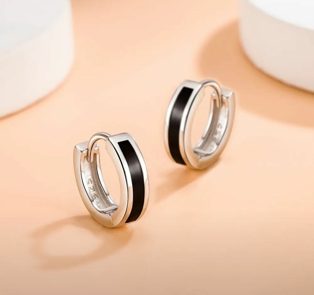 Серьги конго, эмаль