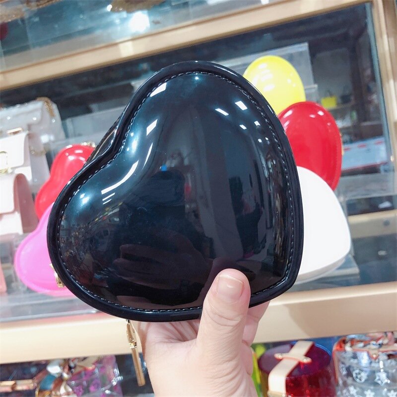 2025 Новый маленький фея сердечко кошелек модный милый мини-сумка сумка для помады детская сумка сердечко желе сумка