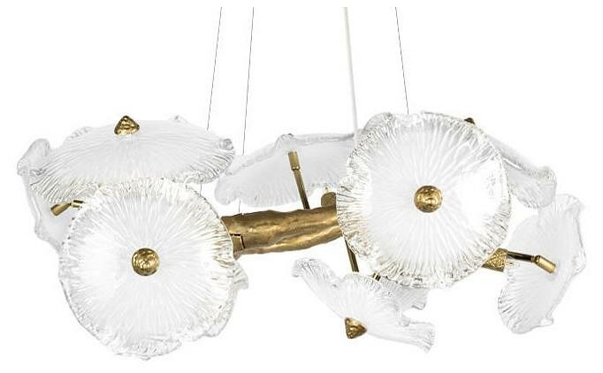 Люстра Loft it Bloom 10352 650 AB цвет плафона подвески Прозрачный, цвет арматуры Бронза