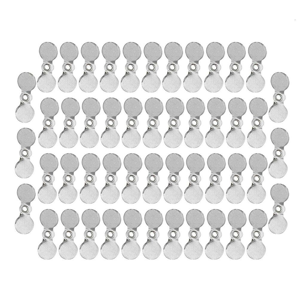 Пропеллеры для рыболовных приманок, 50 шт, серебро - M