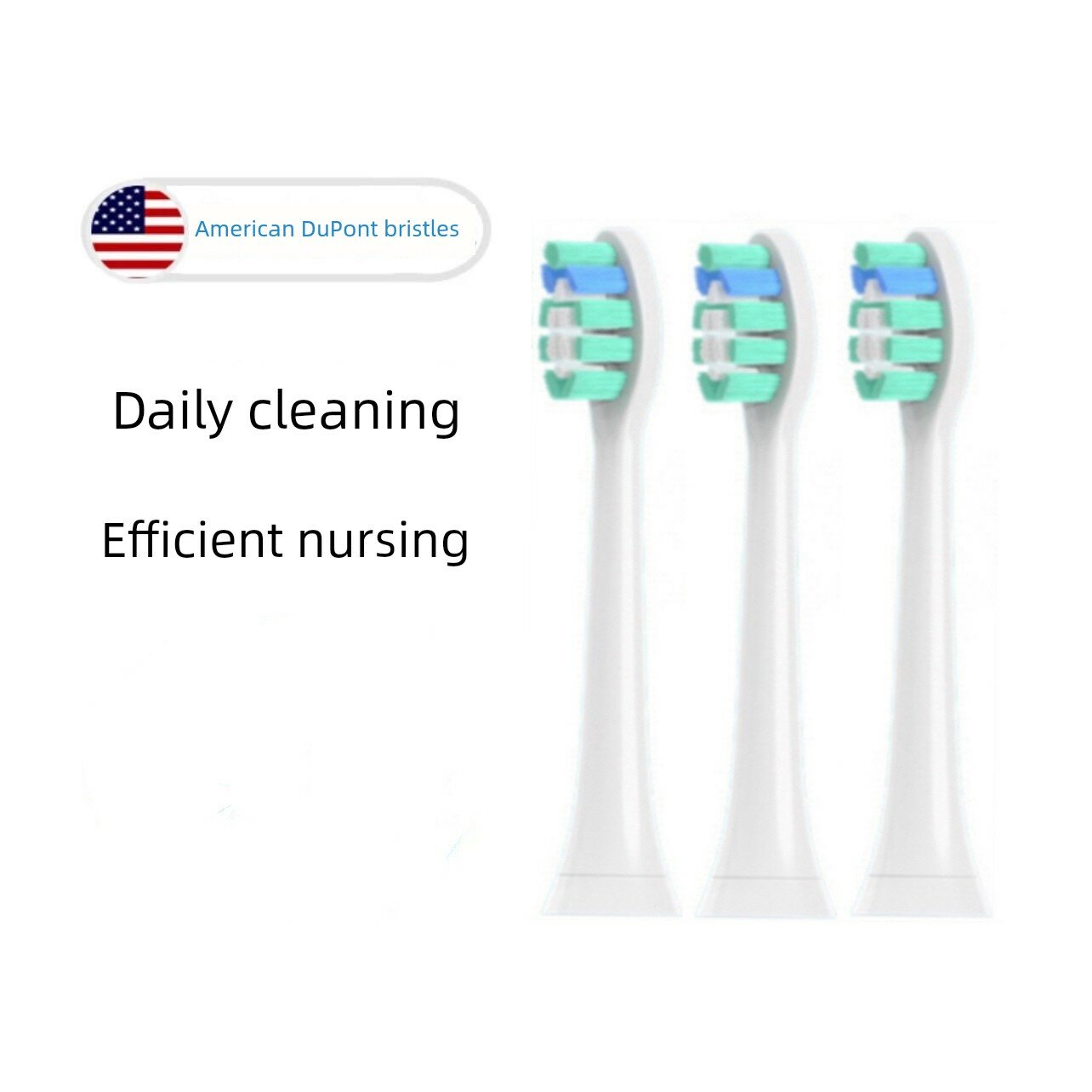 Белые сменные щетки Philips Sonicare HX680 Series, 3 шт. для моделей HX680Z/HX680Y/HX6801