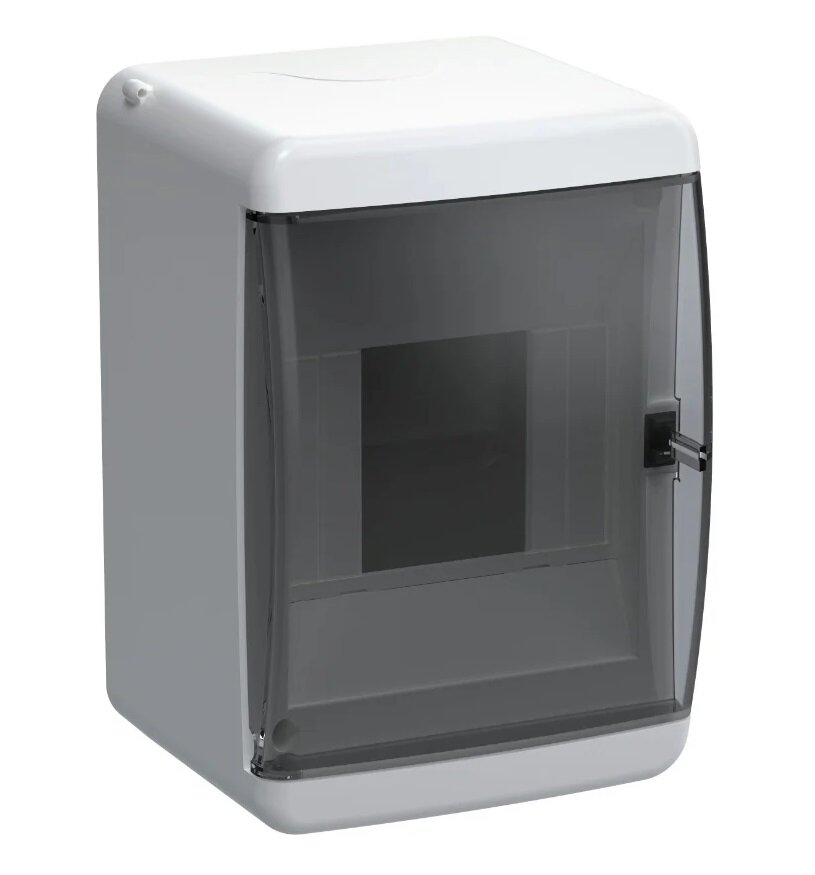 Коробка TEKFOR MINI бокс накладной прозрачная дверца на 4 модуля TFM-KP73-N-04-41-K01-K01 ЛОТ 2 шт