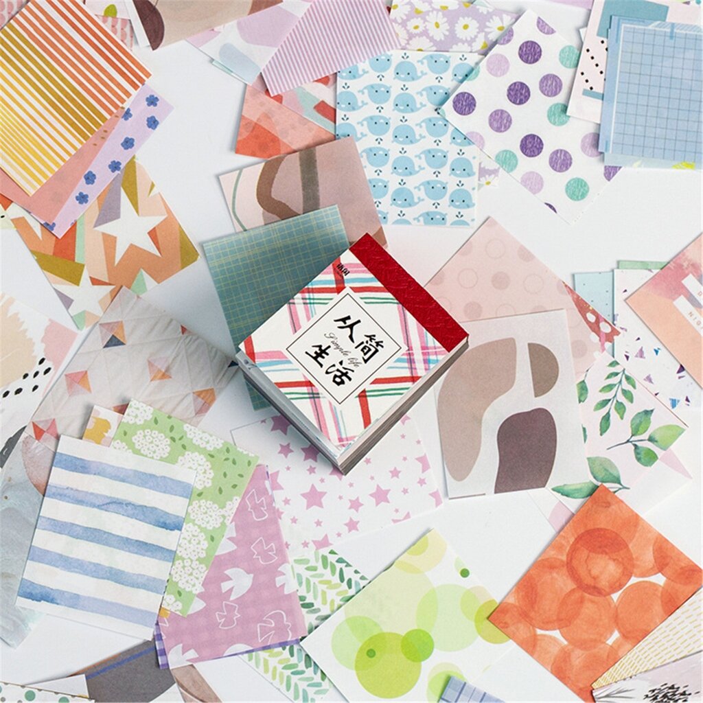 400 Листов Крафт-бумаги Для Украшения Ретро-фона Бумажный Блокнот Для Записей Memo Pad