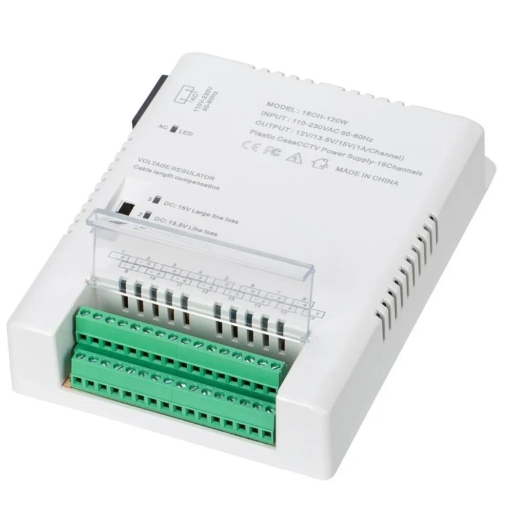 DITIPOO Блок питания для камер видеонаблюдения 4/8/16 каналов