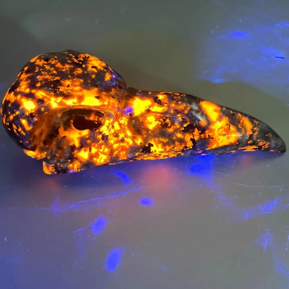 1 шт, натуральные хрустальные черепа, йоперлит, ворона, черепа, резные целебные энергетические драгоценные камни, украшение для дома, скульптура, Рождественский подарок