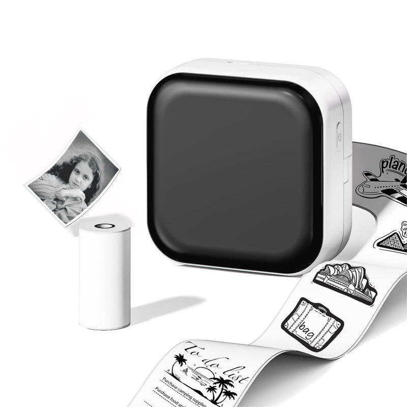 Горячая распродажа Phomemo T02 Мини-принтер для исправления ошибок, термальный, без чернил, Bluetooth, портативный домашний принтер