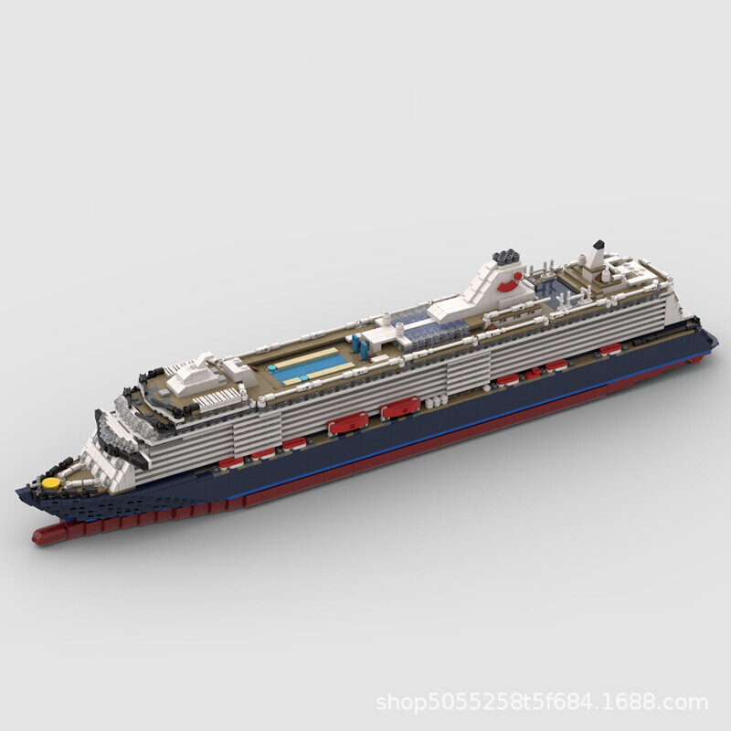 MOC строительный блок игрушечный набор подарок мелкие частицы 68011 Meishif 3 круизный лайнер круизный лайнер