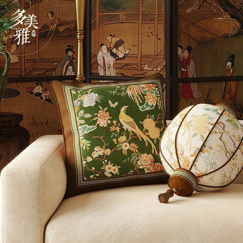 【Чуньшань Яджу】Новая подушка в китайском стиле для гостиной, подушка для дивана, поясничная подушка, национальный стиль, подушка для подлокотника, подушка для подголовника кровати