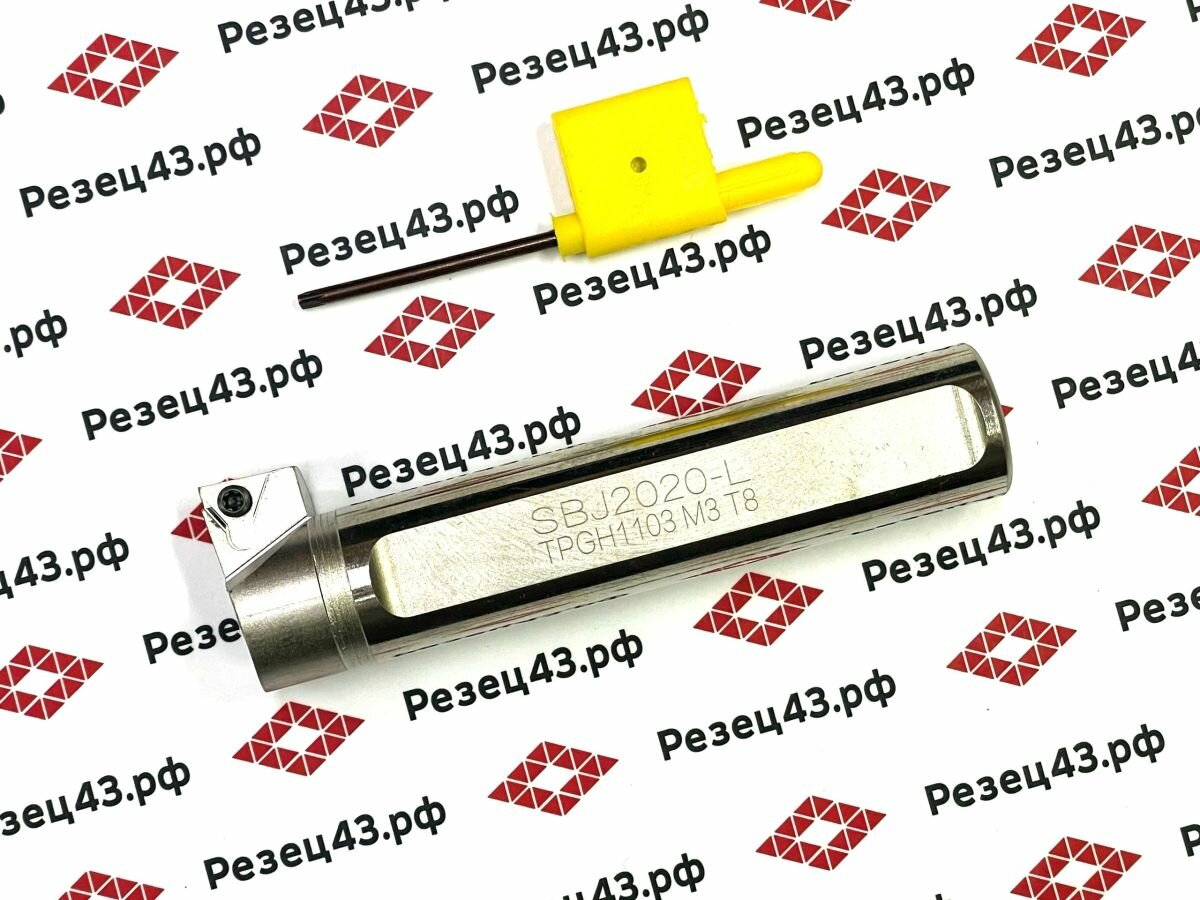 Расточной резец SBJ20 с диаметром хвостовика 20 мм, с лыской