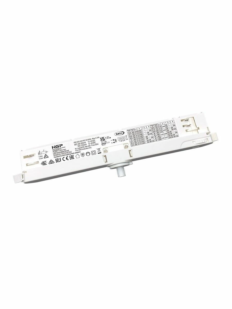 LED-драйвер 42Вт AC-DC KGP SC42W300-1050CG-6B DALI, выход 0.3-1.05А/10-42В, DALI2.0
