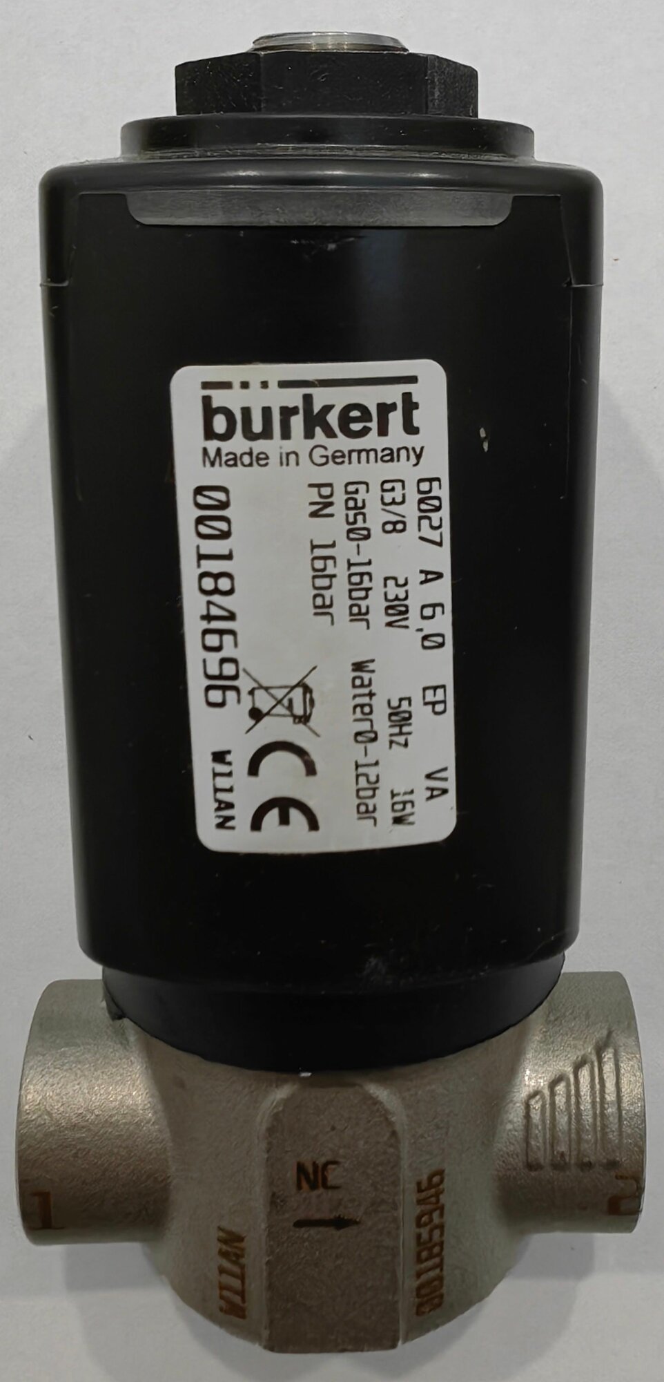 Электромагнитный клапан Burkert 6027A G1/2 230V 50Hz арт. 00184702