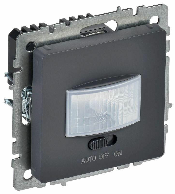 Датчик движения IEK BRITE ДС10-1-БрГ, механизм, графит, скрытой установки