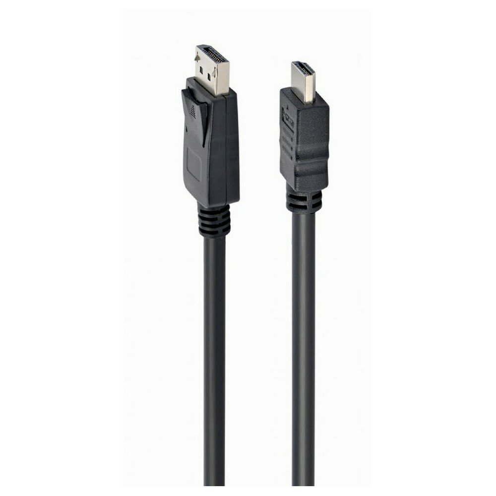 Кабель DisplayPort-HDMI GEMBIRD/CABLEXPERT CC-DP-HDMI-1M черный (1м, 20M/19M, экран, пакет) (CC-DP-HDMI-1M)