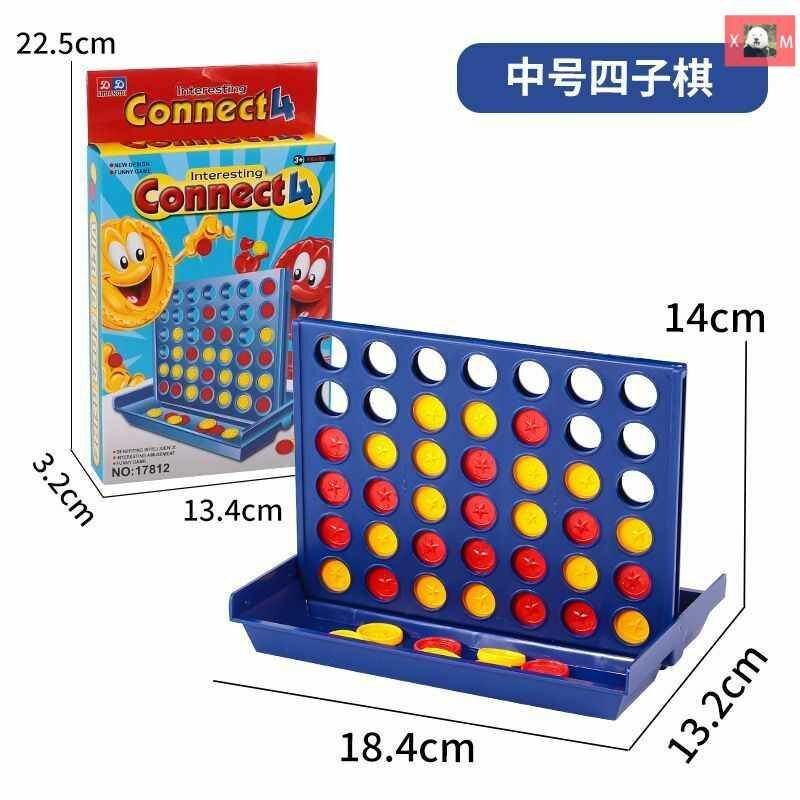 Connect 4 Четыре в ряд логическая развивающая настольная игра "Пятнашки в ряд" для детей без батареек, игровое поле