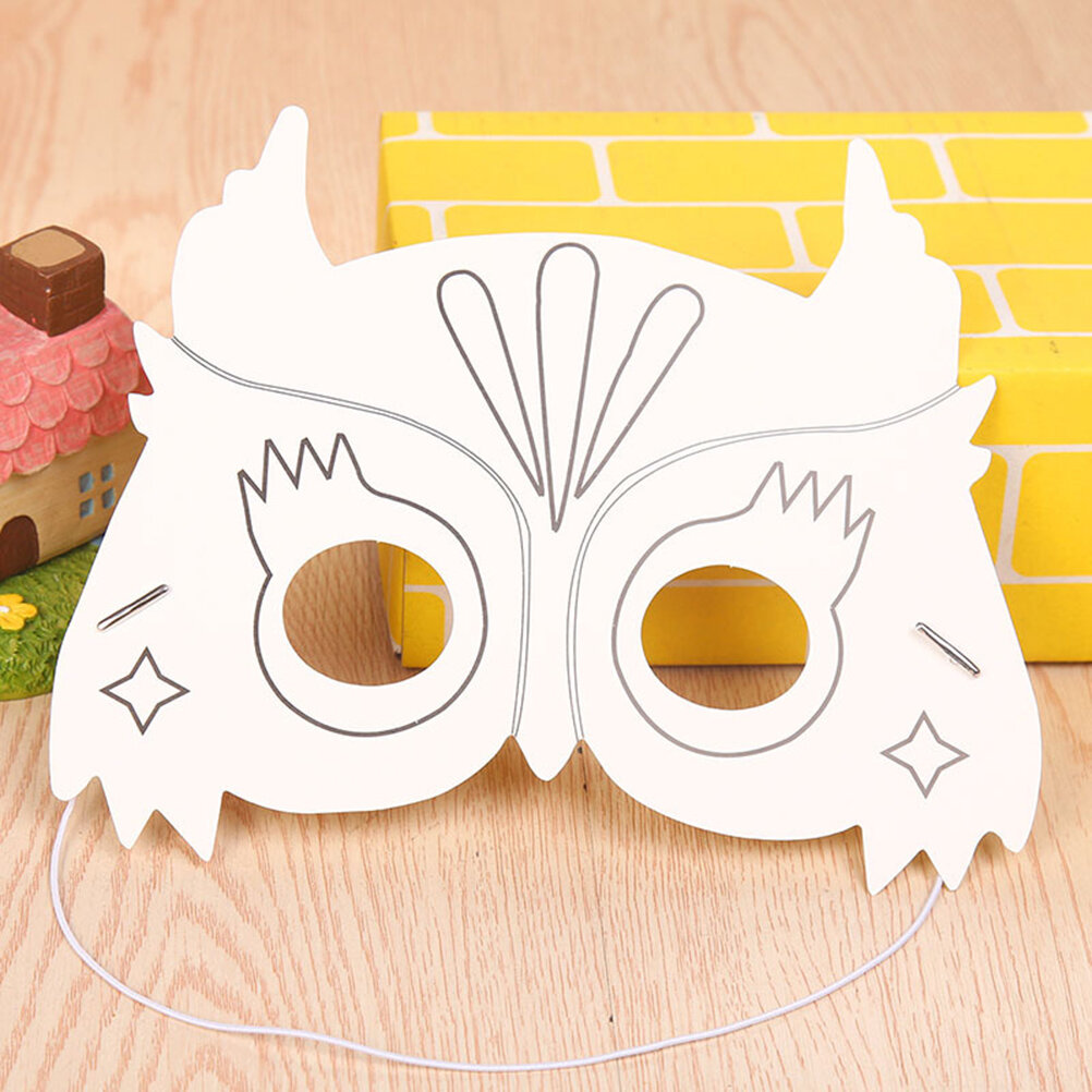 Детские Маски Животных, Diy Игрушка, Белый Картон, 24шт