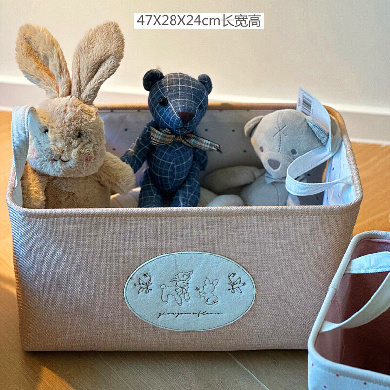 Ручная вышивка на ткани, настольная корзина для хранения, корзина для закусок, коробка для хранения в машине, складная корзина для хранения макарон