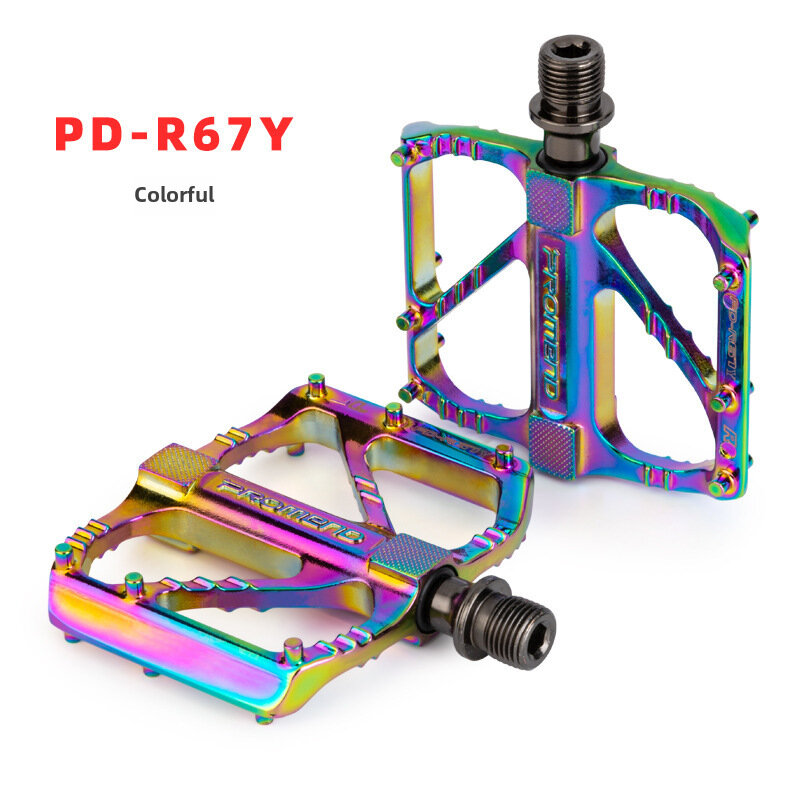 Promend R67 Педали для велосипеда Дорожные Алюминиевые сплав Подшипники Педали Быстрый разъем Подшипники Педали R27(Sanpeilin Colorful PD-R67Y, L)
