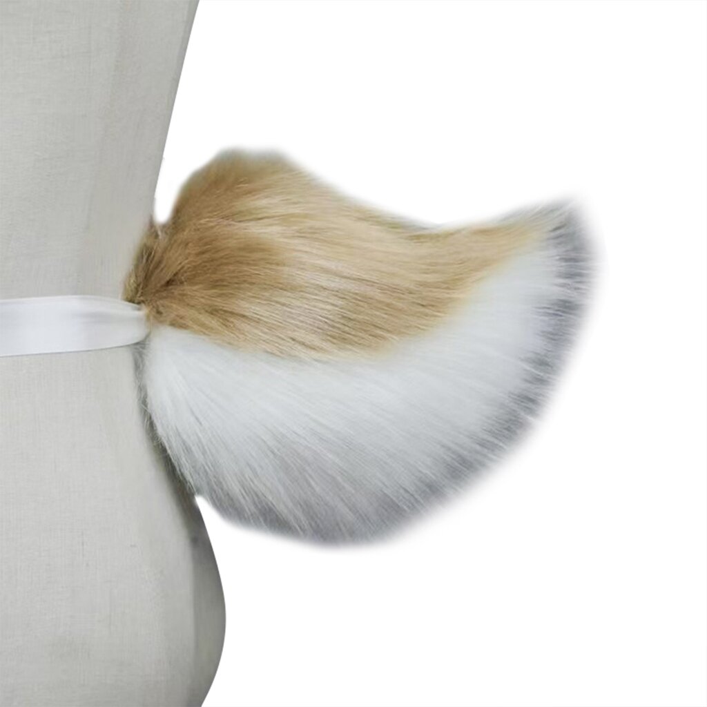 Костюм пушистого хвоста, хвост кролика, косплей, плюшевый хвост, косплей на Хэллоуин, нарядное платье, карнавальный костюм, вечеринка