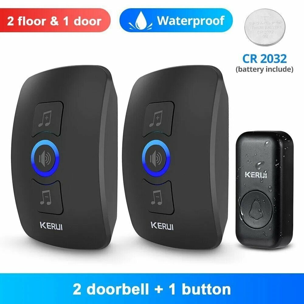 KERUI Звонок дверной 120дБ IP55
