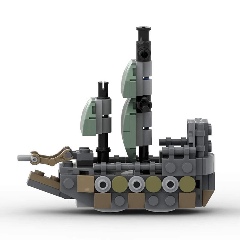 Креативные строительные блоки MOC, серия мини-пиратских кораблей, обучающая игрушка, собранная своими руками, модель, подарочные украшения