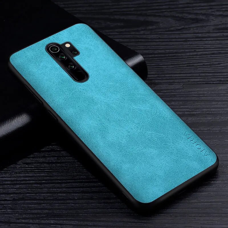 Чехол Light Blue для Xiaomi Redmi Note 8 Pro из искусственной кожи