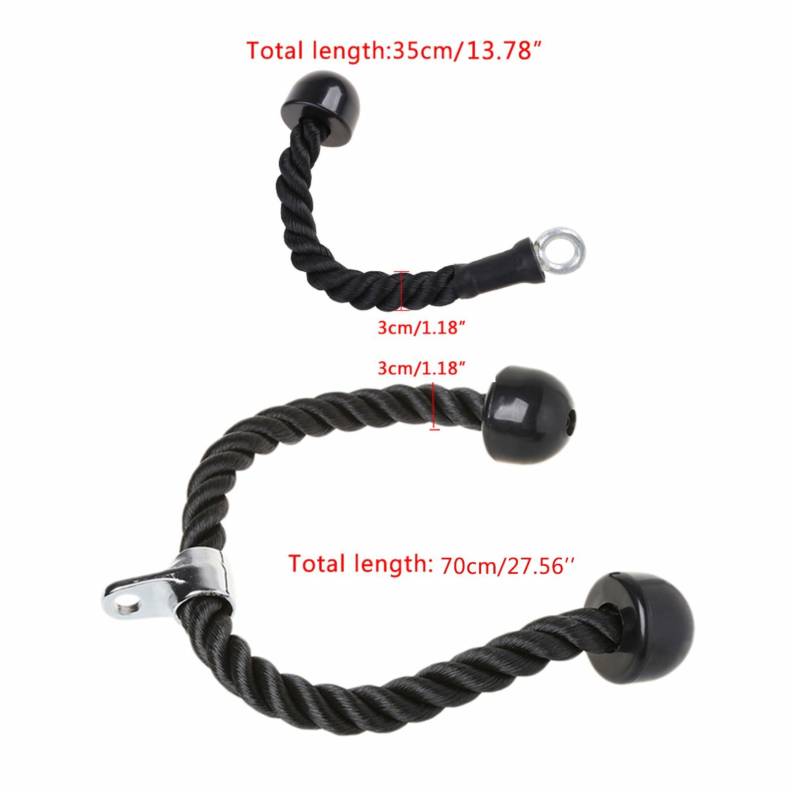 Тренажер для трицепса с тросом и ручкой фитнеса