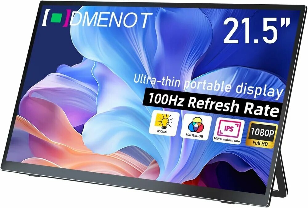 21.5" Монитор Портативный игровой монитор 21.5",1920*1080P 100HZ Складная подставка, черный