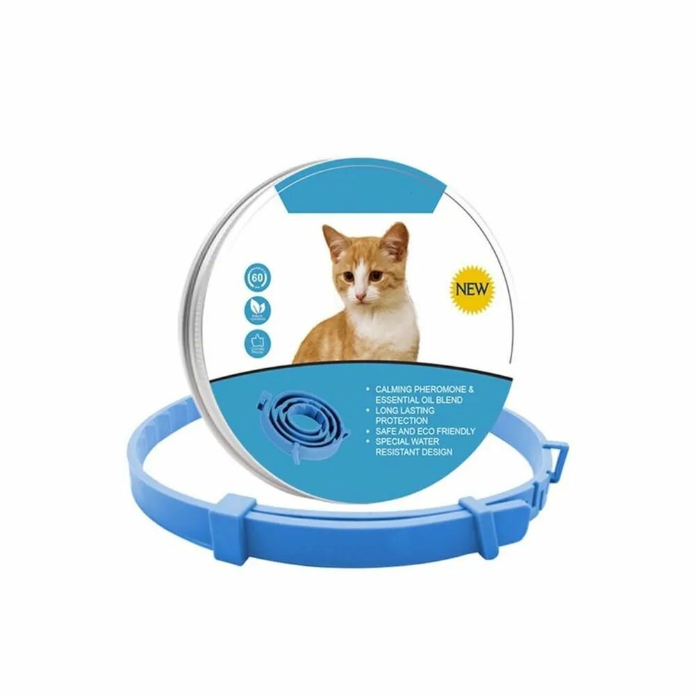 Успокаивающий ошейник для кошек с феромонами, Синий - 1