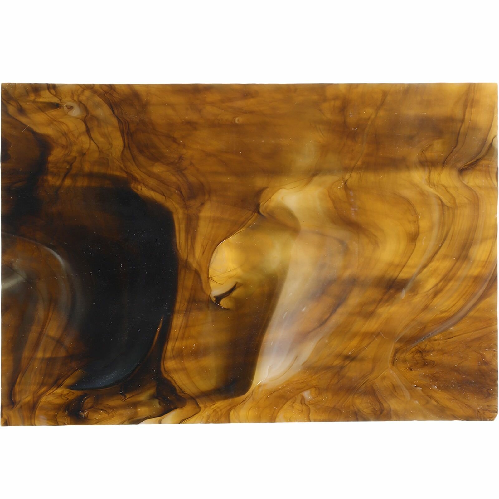 Мозаичное стекло для поделок ручной работы, прямоугольное, светло-коричневое, 1 шт.