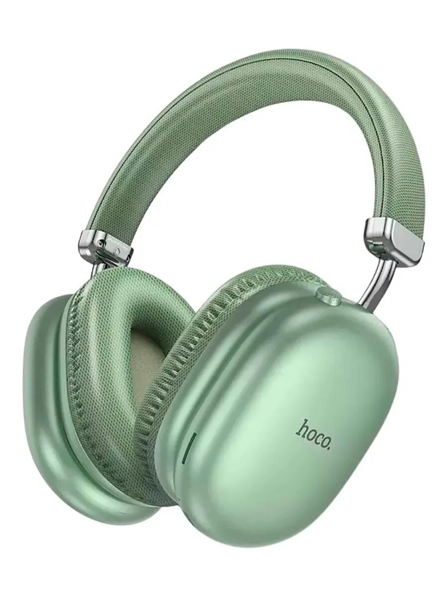 Наушники Bluetooth накладные с микрофоном Hoco W35 Max Joy BT, цвет зеленый / беспроводные