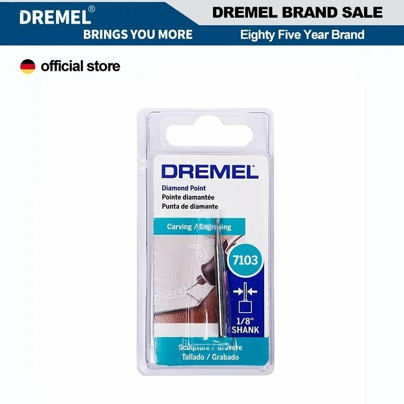 Dremel 7103 Алмазный круг с хвостовиком 1/8 дюйма, серый