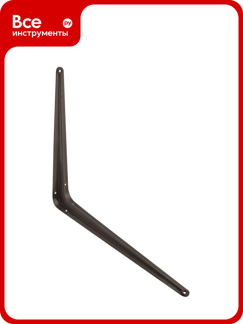 Уголок для полок нора-м коричневый-350х300 12х14 8591