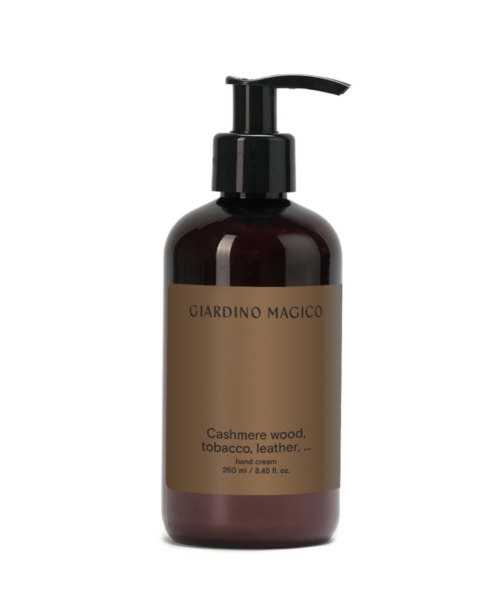 Питательный крем для рук GIARDINO MAGICO Cashmere wood, tobacco, leather, … (250 мл)
