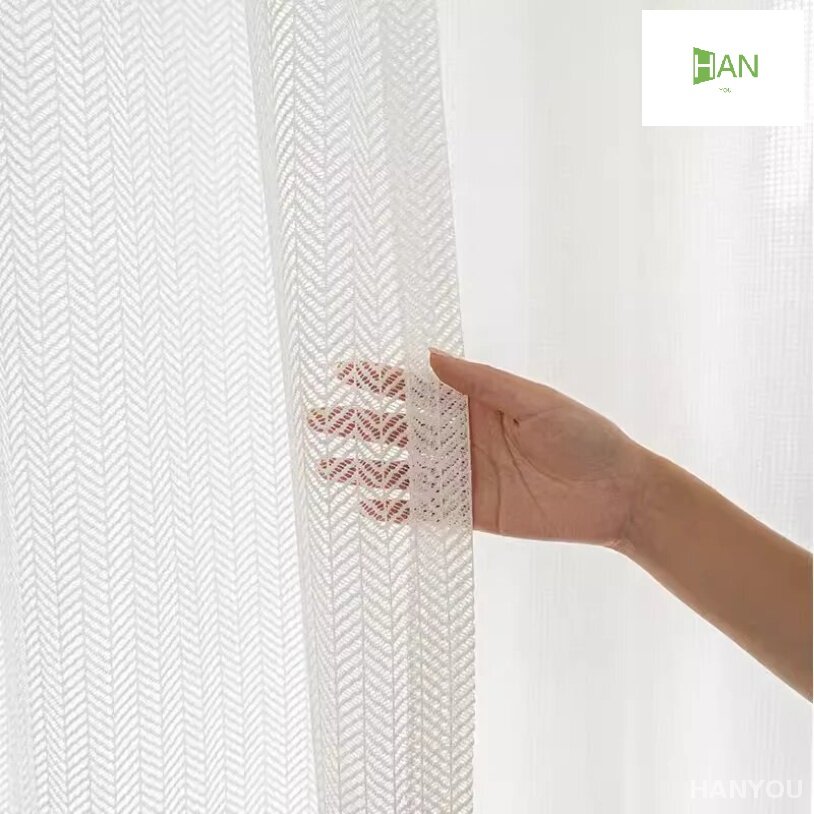 Эксклюзивные просвечивающиеся шторы XIMING шифон 1 шт W200 H260 см с лентой pull pleated