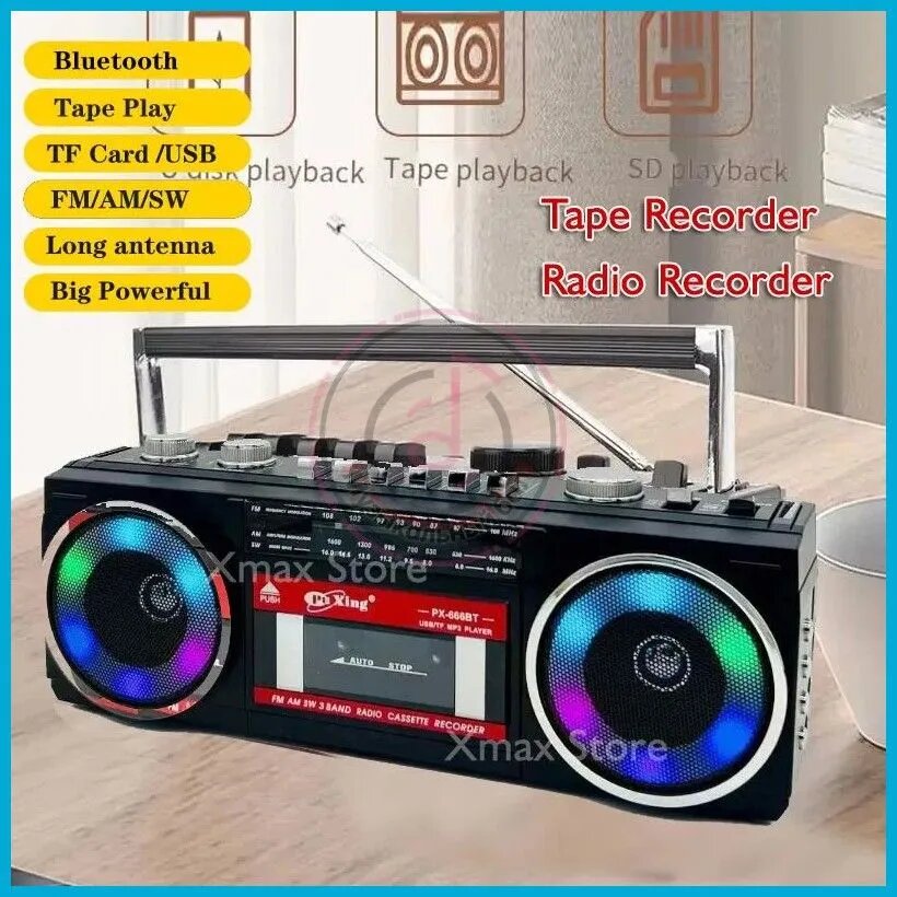 Магнитола, 5 Вт, черный