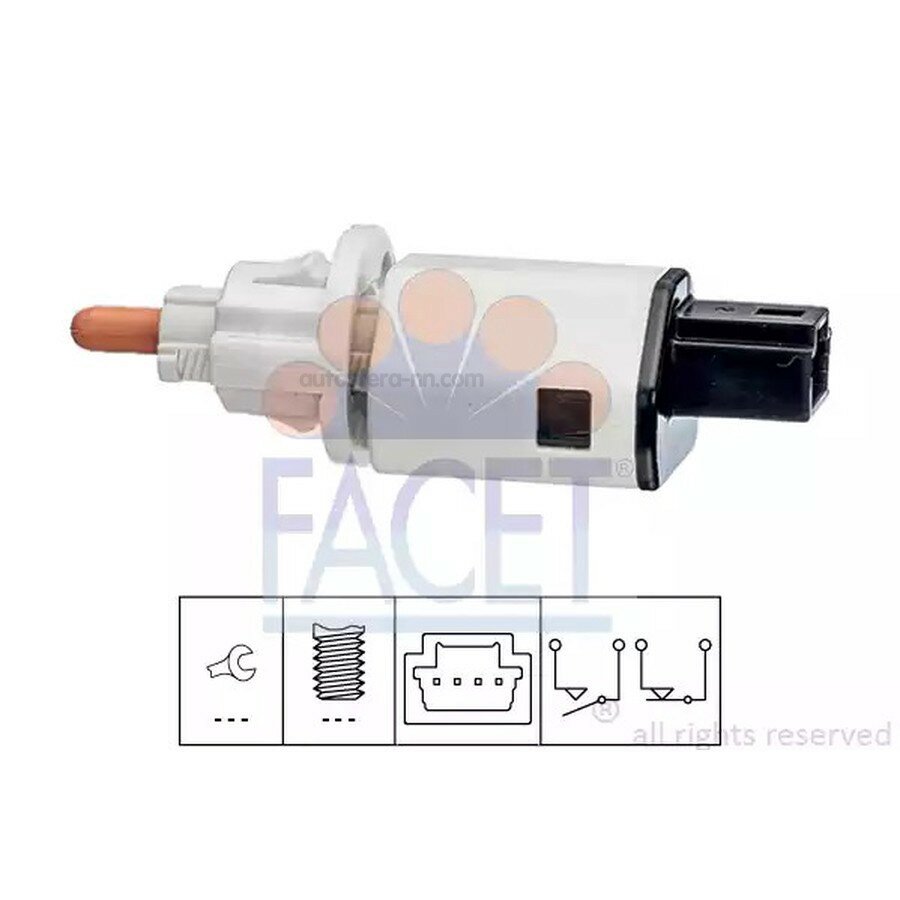 FACET 71275 Датчик стоп-сигнала RENAULT FLUENCE 1.5dCi 1.6 2.0 10-. GRAND SCENIC 1.4 1.5dCi 1.9dCi 2.0dCi 09-.
