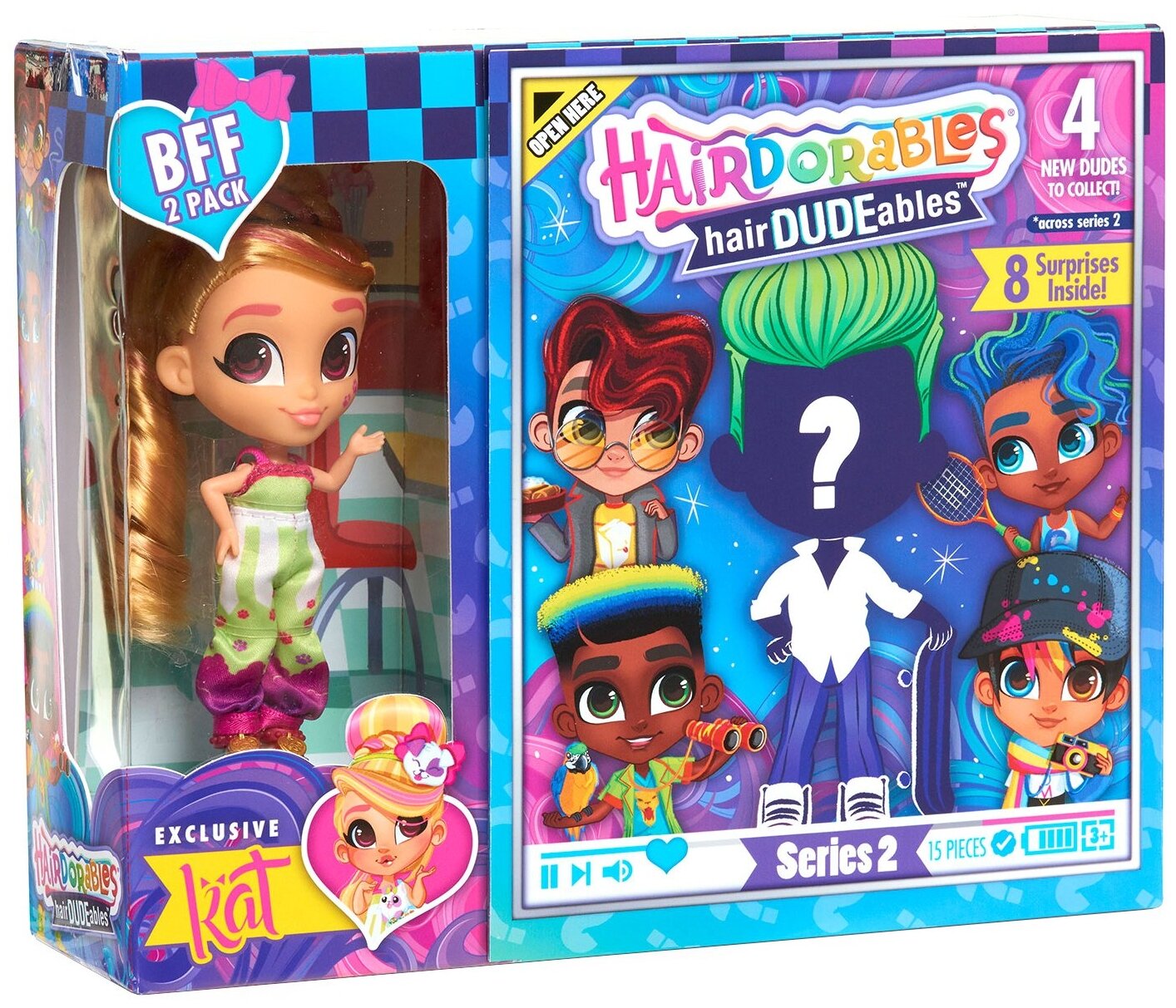 Кукла-загадка Hairdorables 23775 Мальчик и девочка Сладкая парочка .