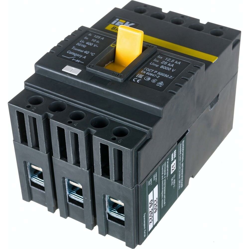 Автоматический выключатель IEK ВА88-32 3Р 125А 25кА SVA10-3-0125