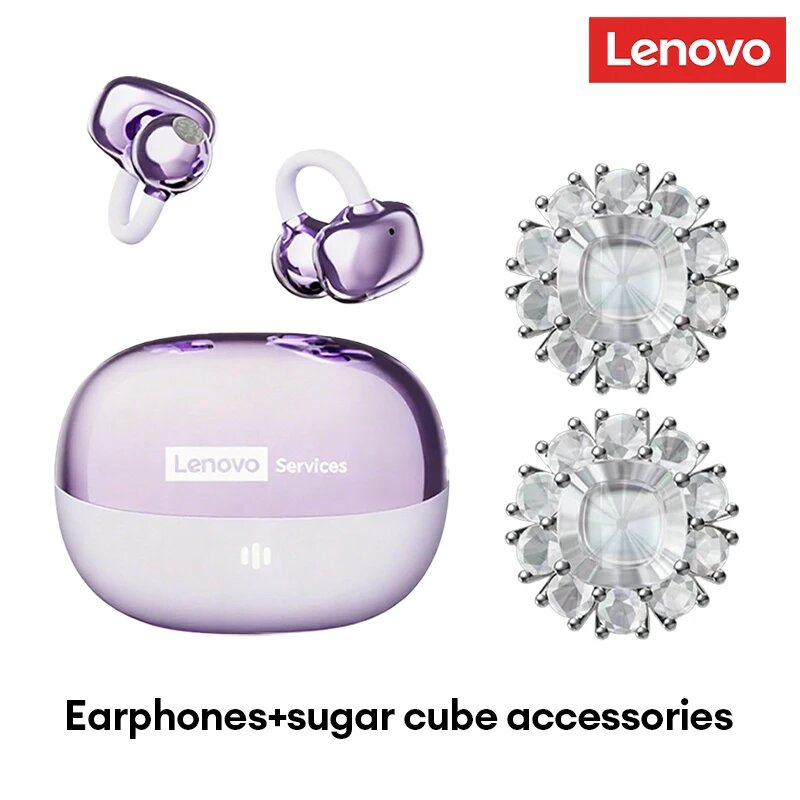 Lenovo RS103 Беспроводные наушники с открытым зажимом Purple Flower