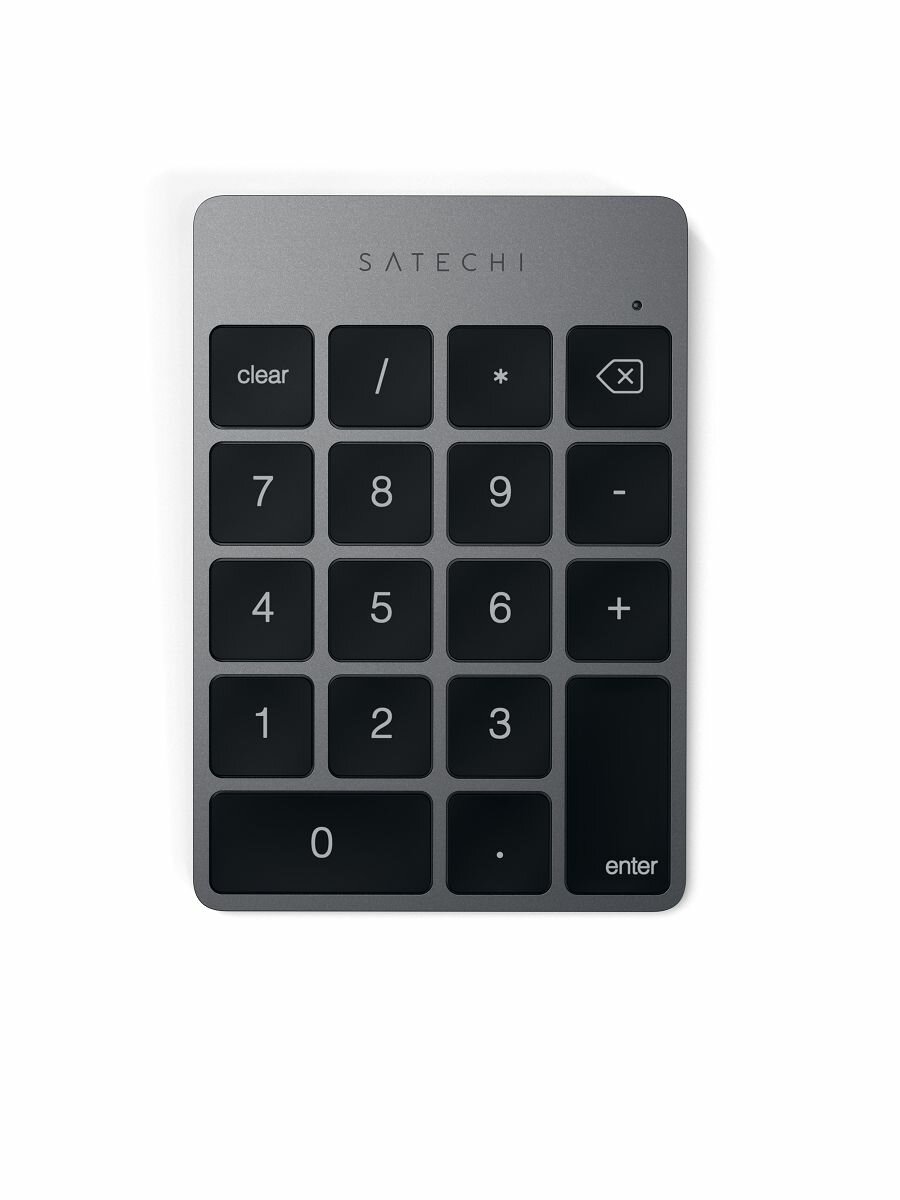 Беспроводной цифровой блок клавиатуры Satechi USB-C Aluminum Slim Keypad Numpad. Цвет: серый космос